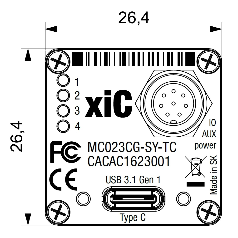 XIMEA xiC工业相机 配备分辨率高达 24.5 Mpix 的各种最现代的全局快门 CMOS 传感器 - ximea 工业相机、科学相机 ...