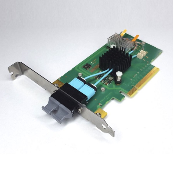 Host adapter with 2 ports for PCIe Gen.3 x4 MTP cables | XIMEA.com