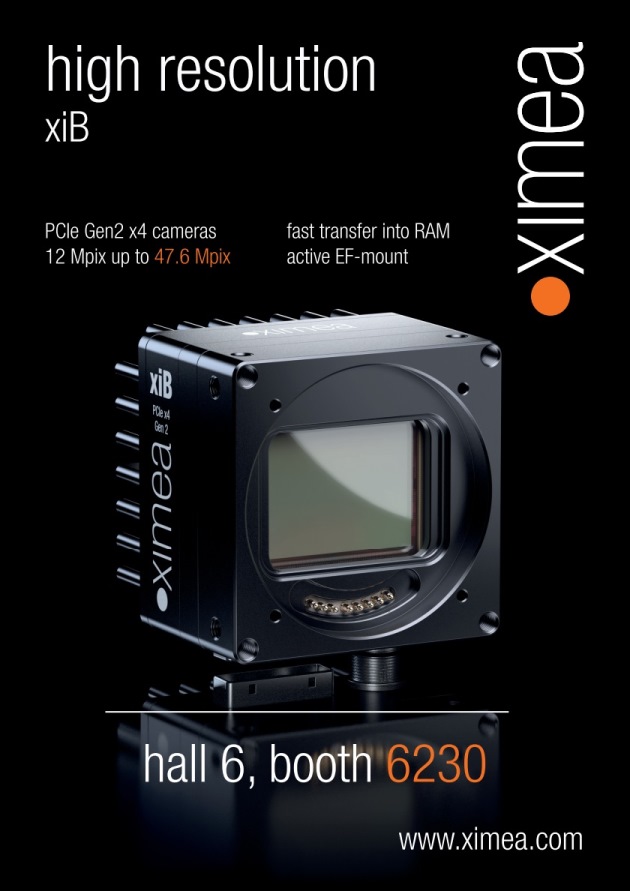 3 in 1: XIMEA will exhibit in big style during May | XIMEA.com